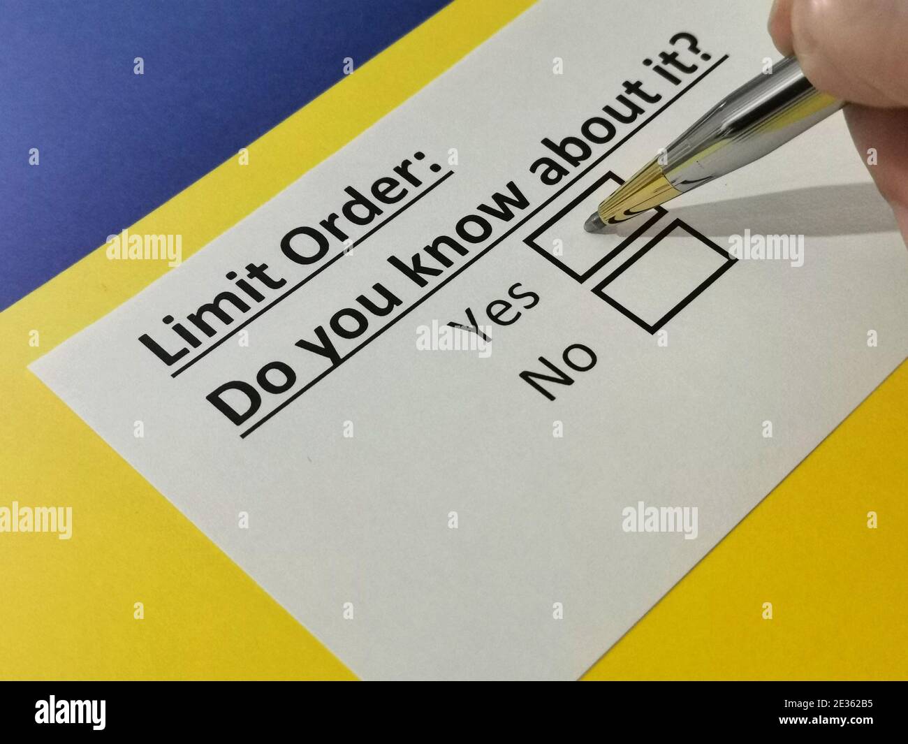Limit order hi-res stock photography and images - Alamy