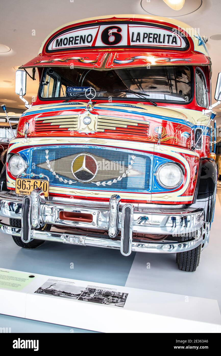 STUTTGART, GERMANY, 2019: Vintage bus Mercedes-Benz LO 1112 Omnibus ...
