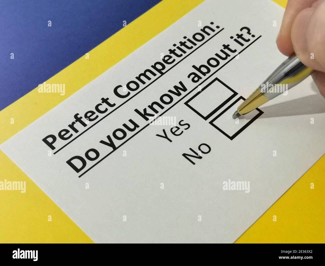 Perfect competition hi-res stock photography and images - Alamy