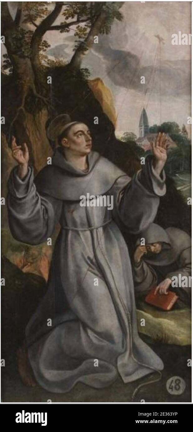 Maerten de Vos - Stigmatisation of Francis of Assisi Stock Photo - Alamy