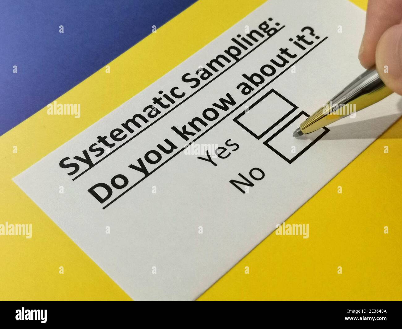 Systematic sampling hi-res stock photography and images - Alamy