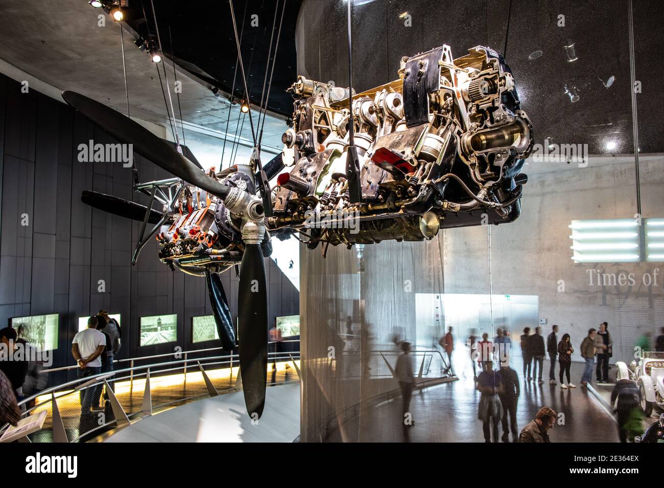 STUTTGART, GERMANY, 2019: Mercedes-Benz exhibition with vintage ...