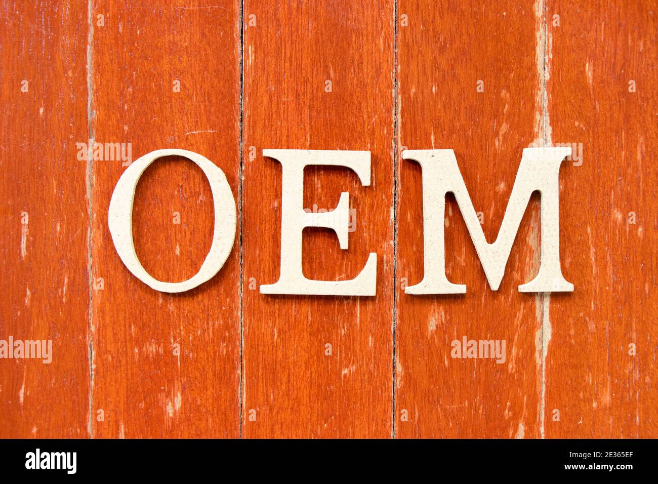 Alphabet letter in word OEM (Abbbreviation of Original Equipment ...
