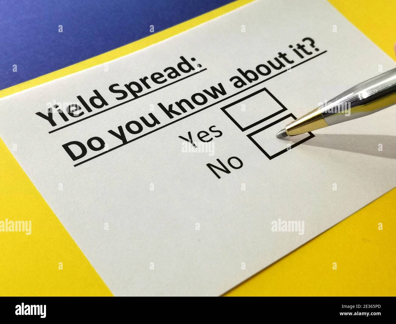 Yield spread hi-res stock photography and images - Alamy