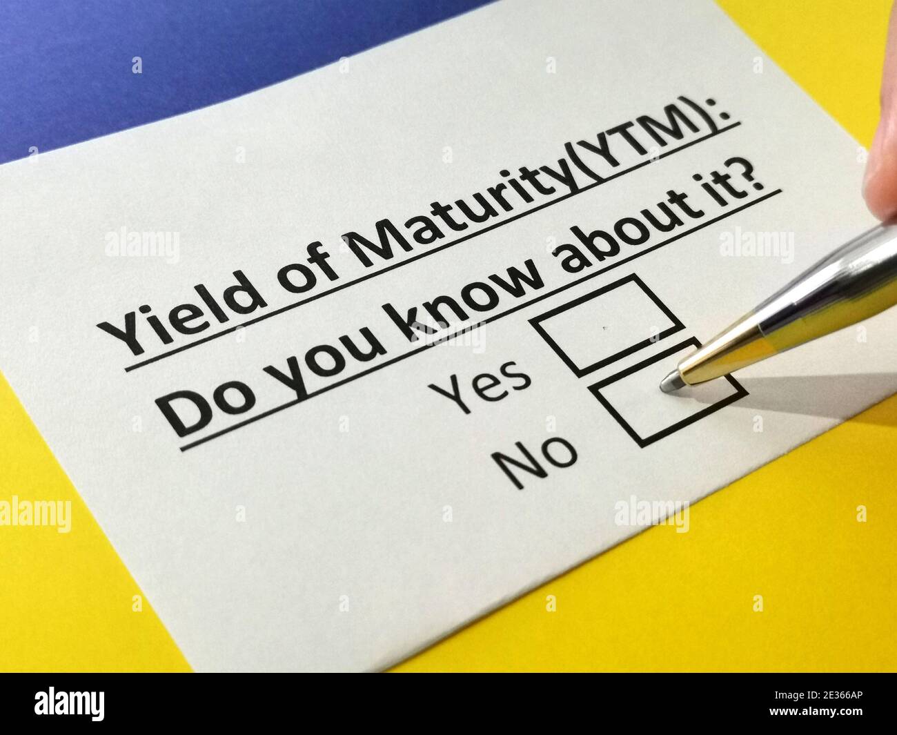 Yield to maturity hi-res stock photography and images - Alamy