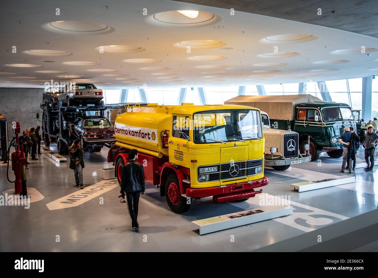 STUTTGART, GERMANY, 2019: 1974 Mercedes-Benz LP 1513 fuel oil tank ...