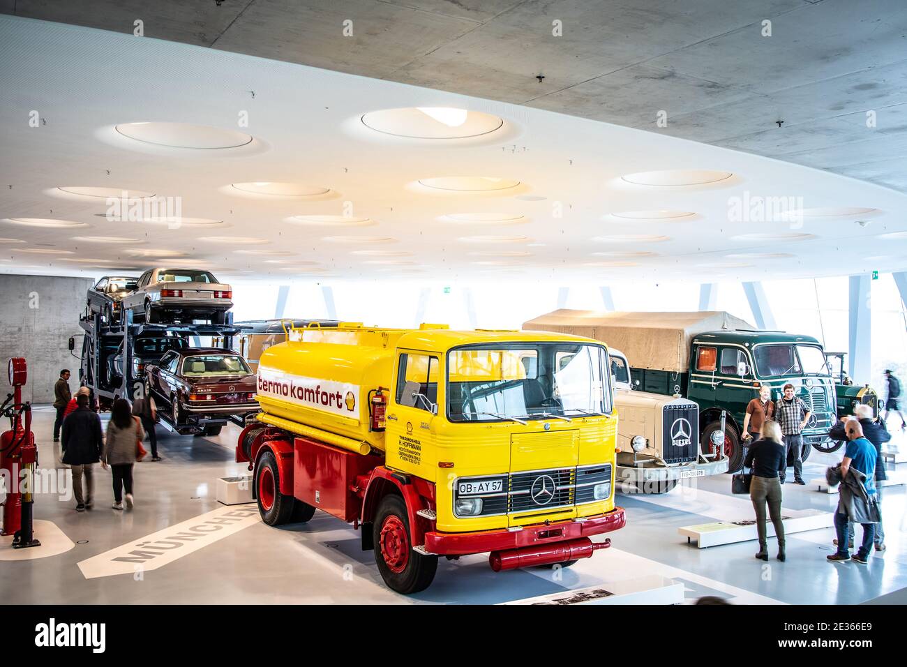 STUTTGART, GERMANY, 2019: 1974 Mercedes-Benz LP 1513 fuel oil tank ...