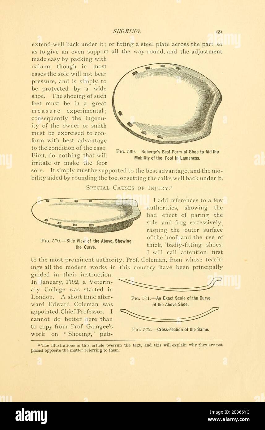 Magner's ABC guide to sensible horseshoeing (Page 69 Stock Photo - Alamy