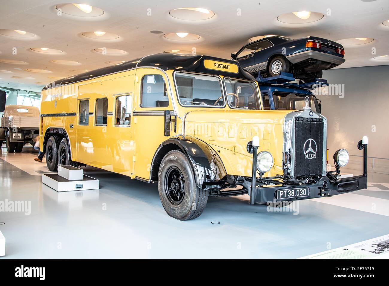 STUTTGART, GERMANY, 2019: 1938 Mercedes-Benz O 10000 mobile post office ...