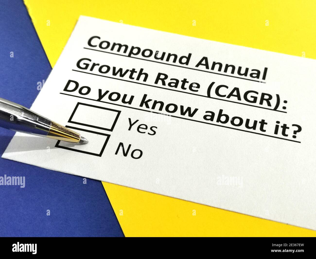 One person is answering question about compound annual growth rate ...