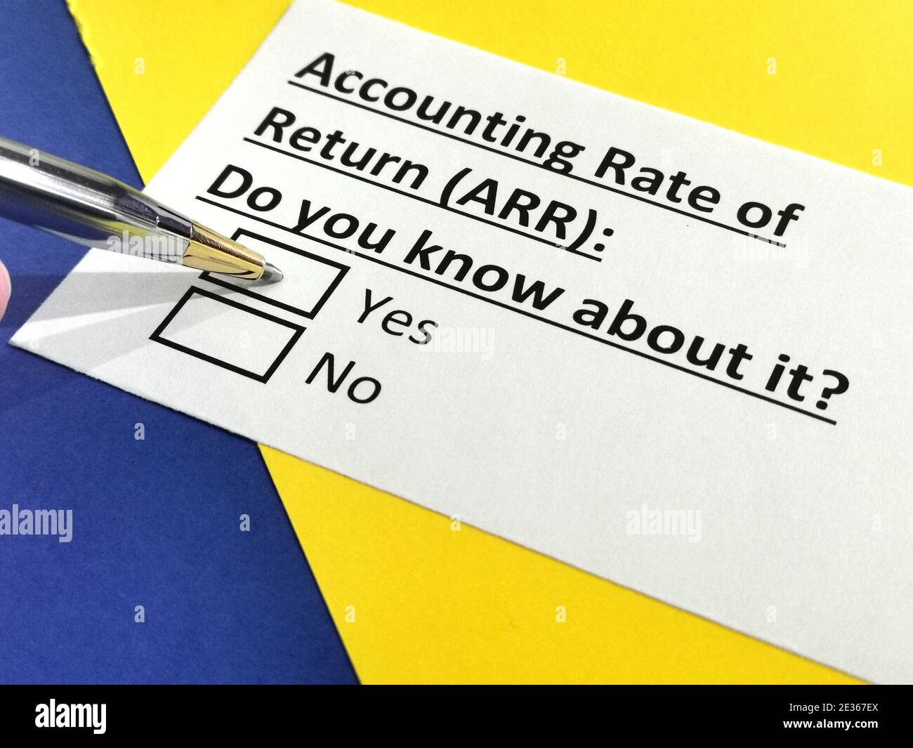 One person is answering question about accounting rate of return Stock ...