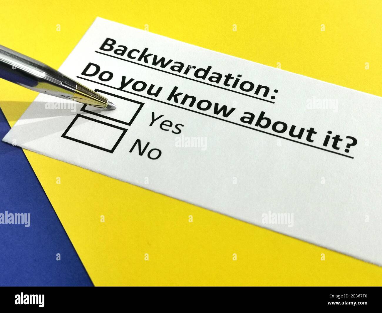 Backwardation hi-res stock photography and images - Alamy