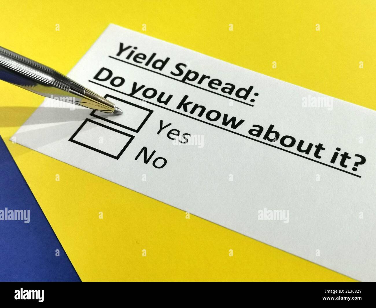 Yield spread hi-res stock photography and images - Alamy