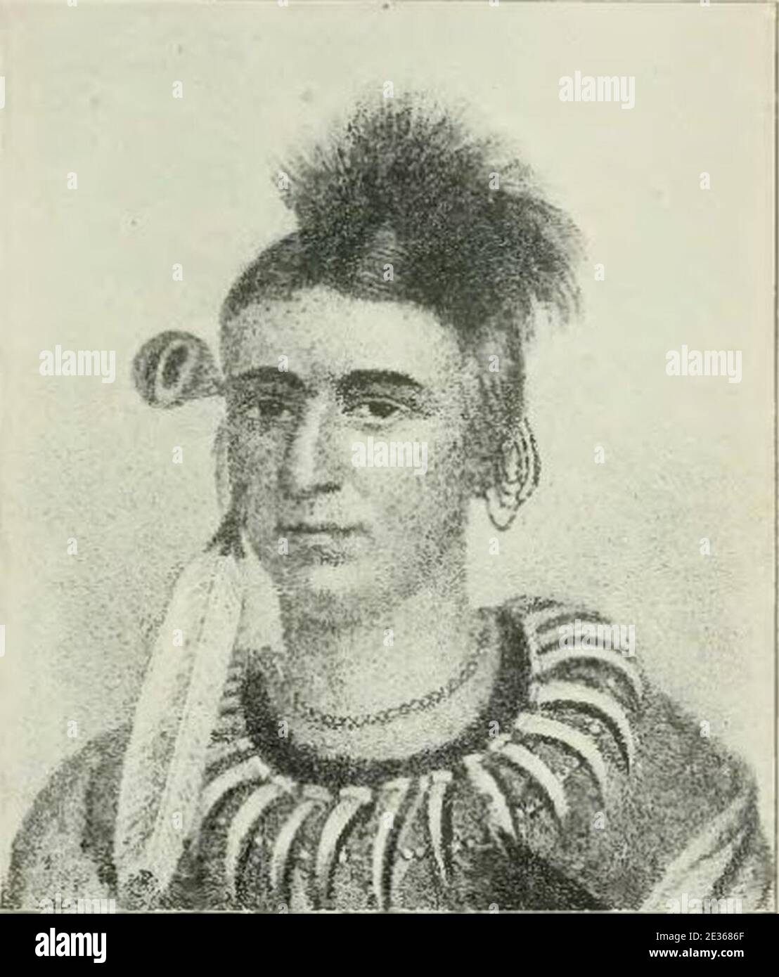 Mahaska, Chief of the Iowa Indians - History of Iowa Stock Photo - Alamy