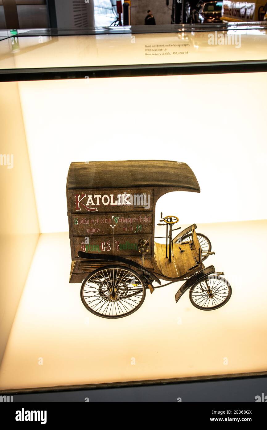 STUTTGART, GERMANY, 2019: Vintage retro old classic car bus toys ...