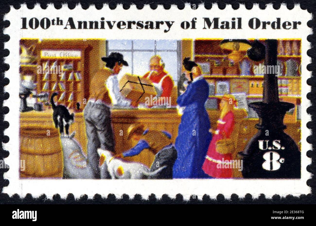 Mail Order Business 8c 1972 issue U.S. stamp Stock Photo - Alamy