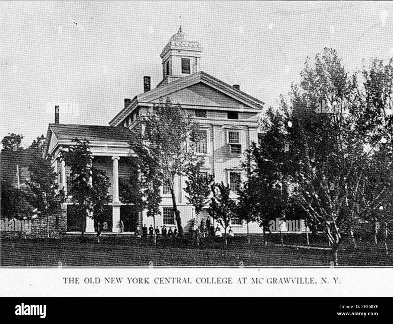 Main building, New York Central College Stock Photo - Alamy