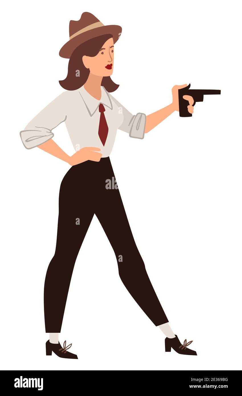 Female private detective hi-res stock photography and images - Alamy