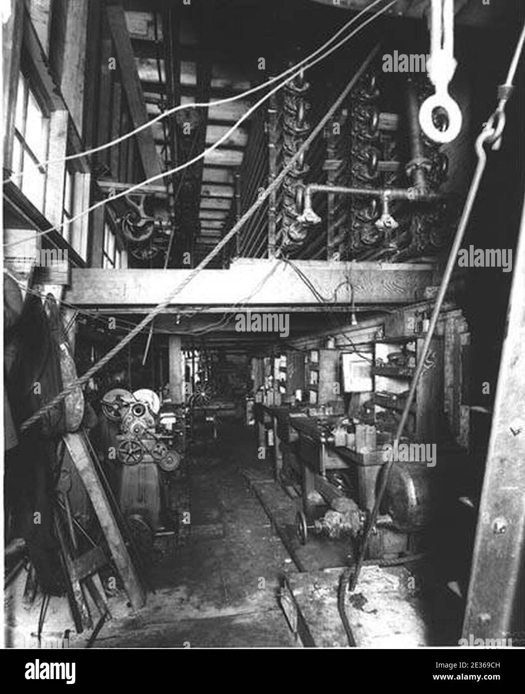 Machine shop of the Glacier Fisheries Co fish processing plant ...