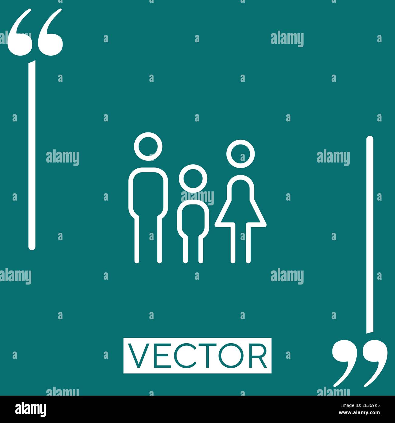 family Linear icon. Editable stroke line Stock Vector Image & Art - Alamy