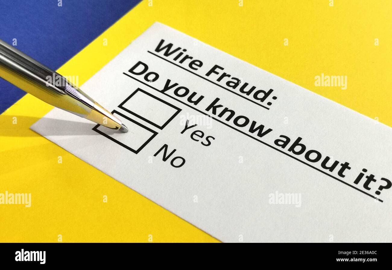 Wire fraud hi-res stock photography and images - Alamy