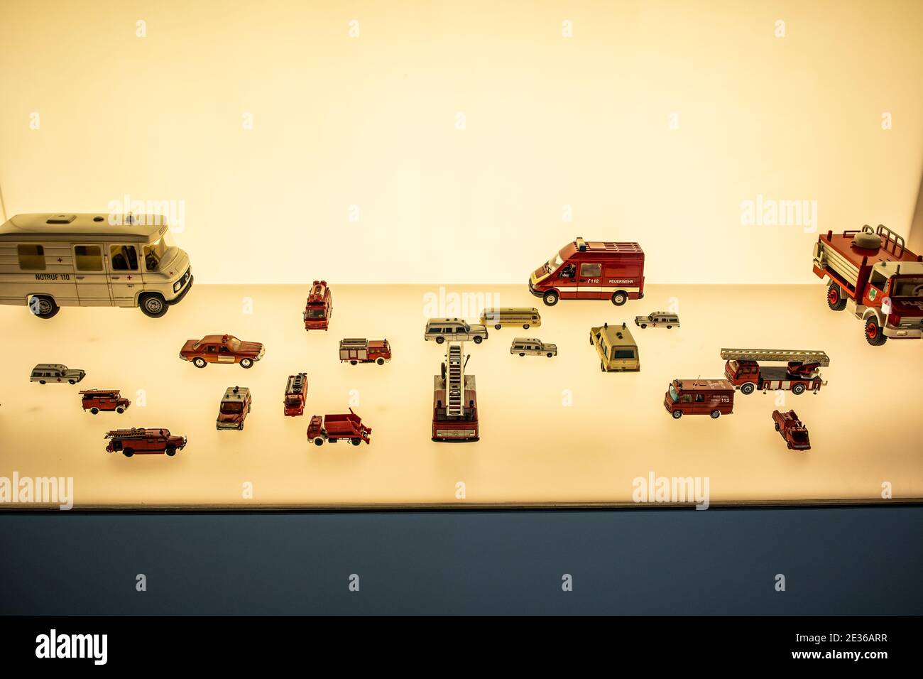 STUTTGART, GERMANY, 2019: Vintage retro old classic car bus toys ...