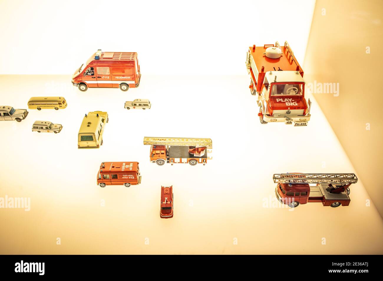 STUTTGART, GERMANY, 2019: Vintage retro old classic car bus toys ...