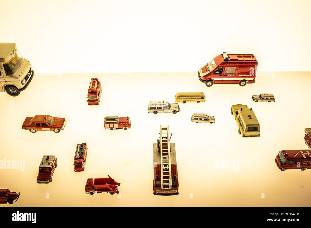 STUTTGART, GERMANY, 2019: Vintage retro old classic car bus toys ...