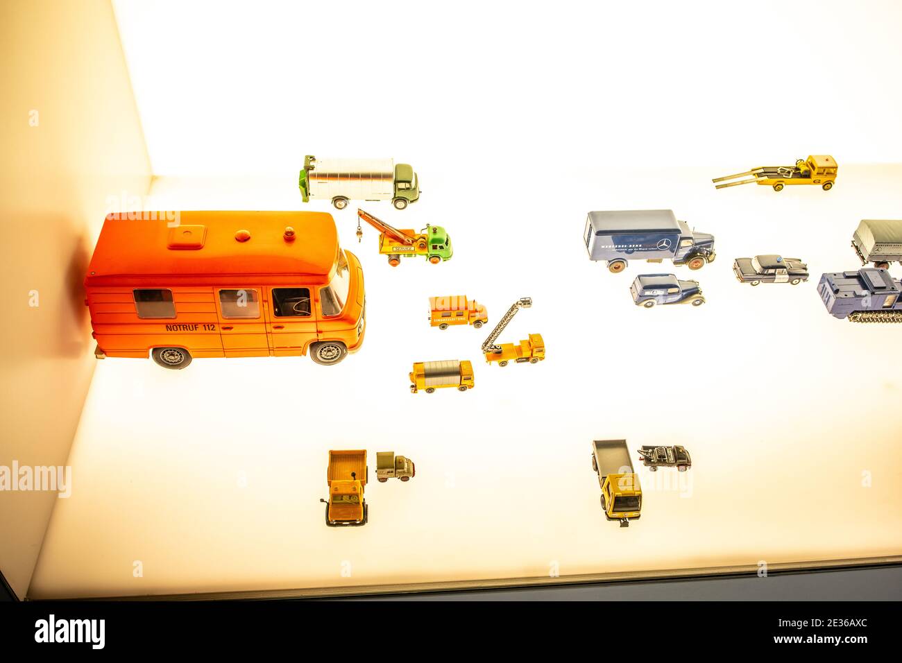 STUTTGART, GERMANY, 2019: Vintage retro old classic car bus toys ...