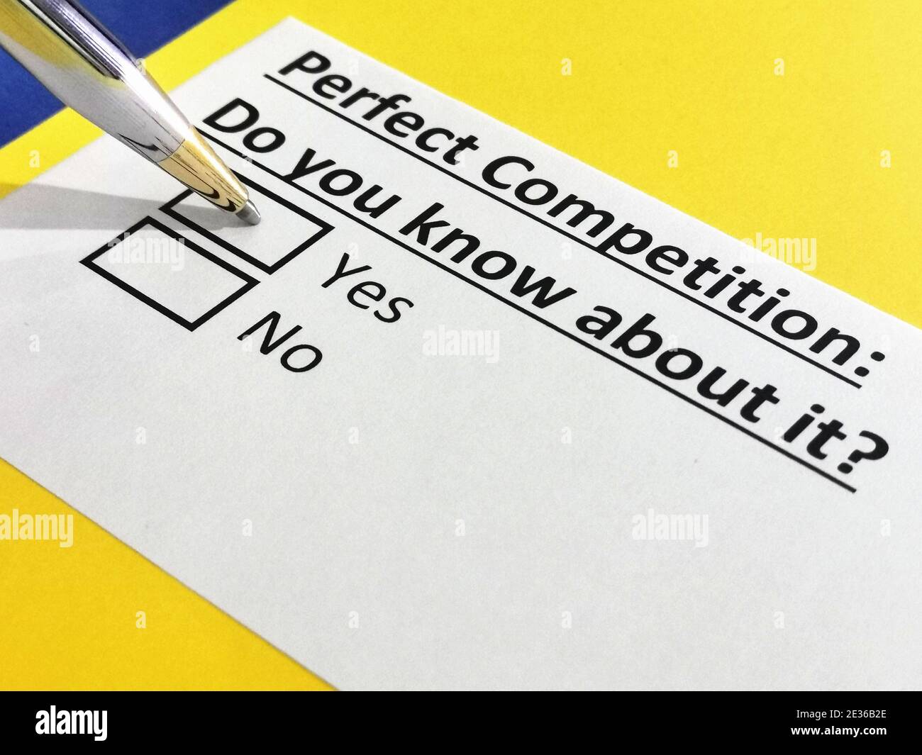 Perfect competition hi-res stock photography and images - Alamy