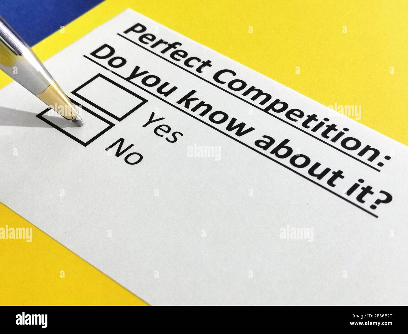 Perfect competition hi-res stock photography and images - Alamy