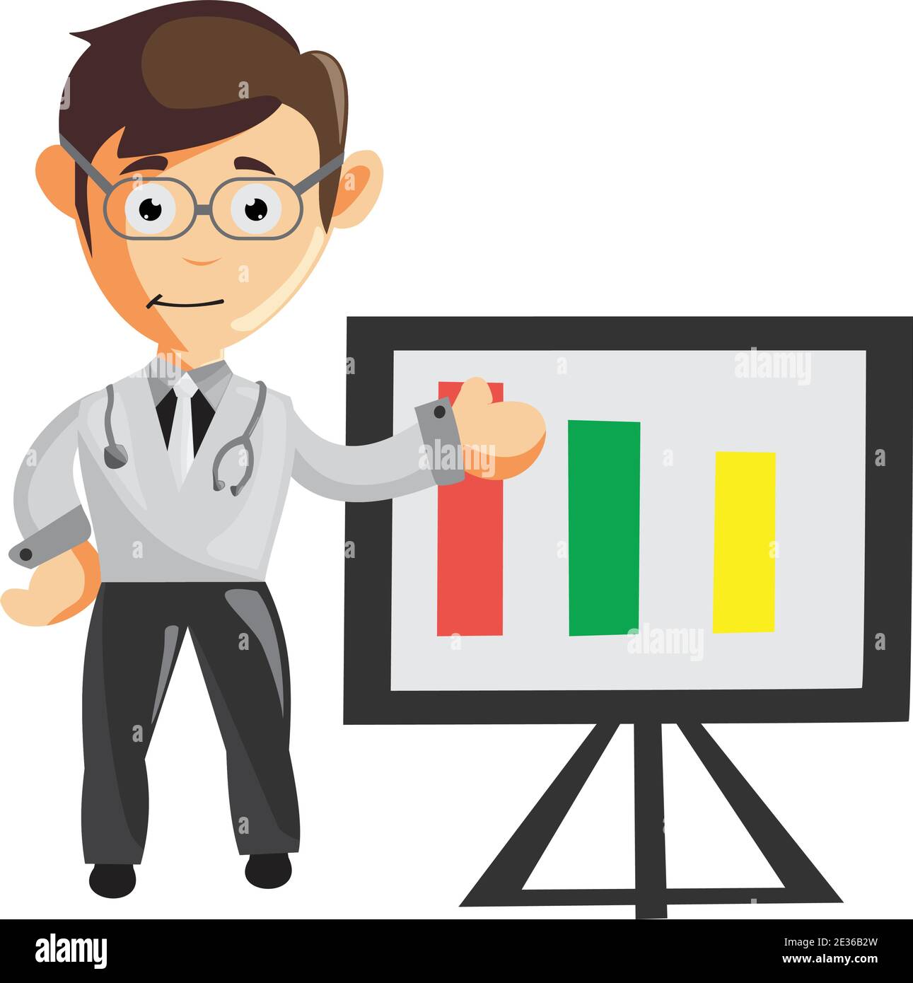 Doctor Man characters hospital medicine staff clothes illustration show ...