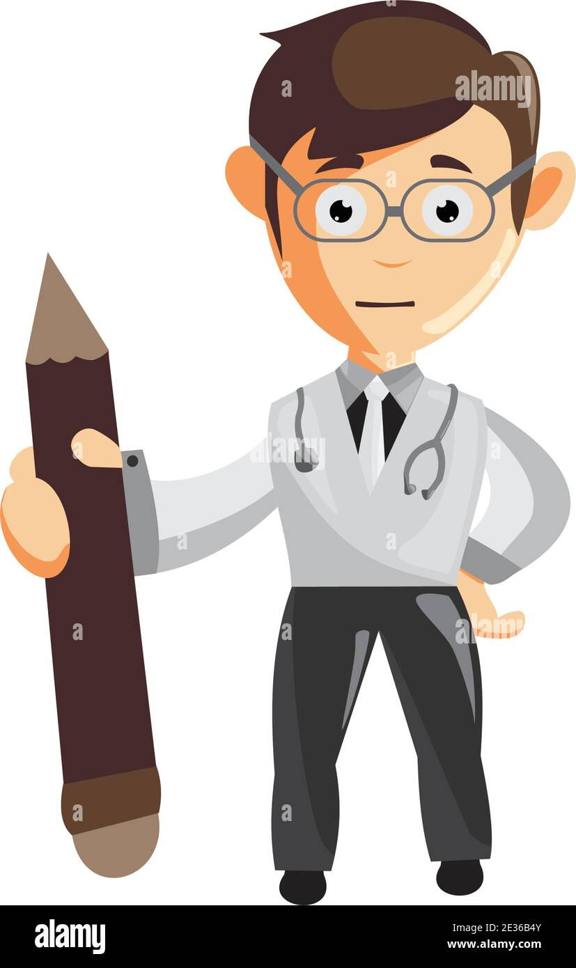 Doctor Man characters hospital medicine staff clothes illustration ...