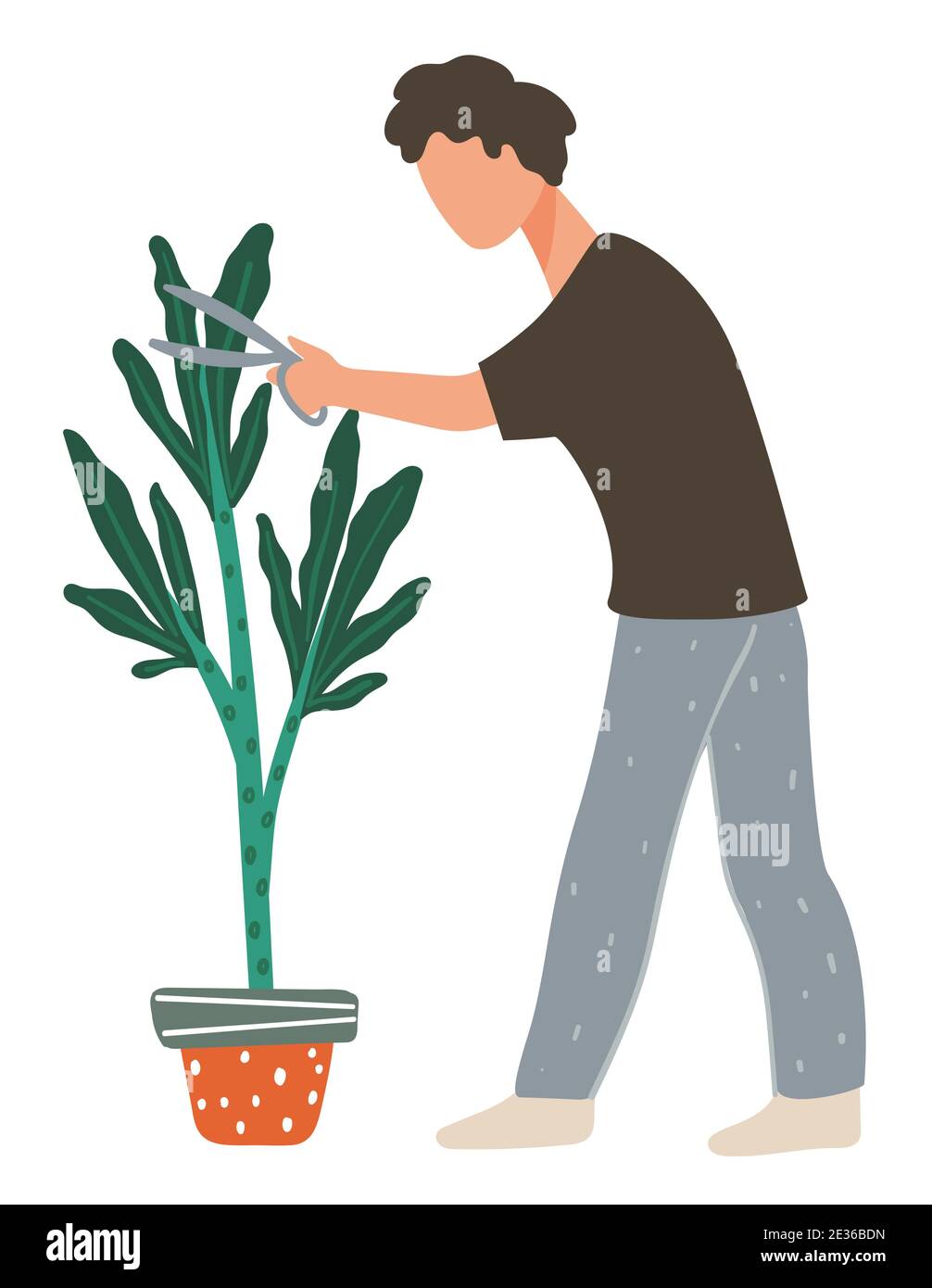 Cut flower garden in Stock Vector Images - Alamy