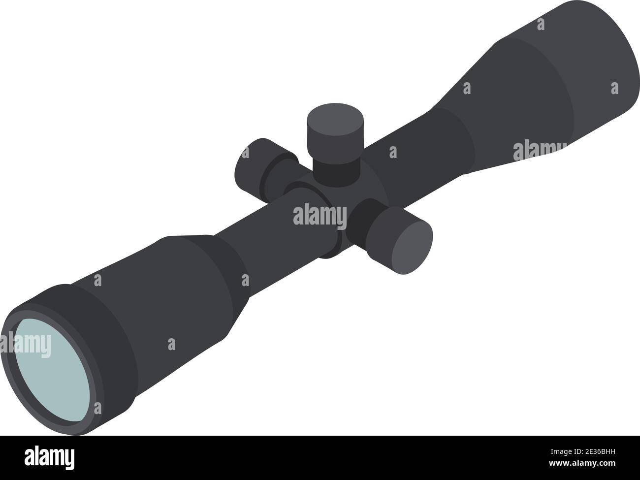 Sniper scope icon. Isometric of sniper scope vector icon for web design ...