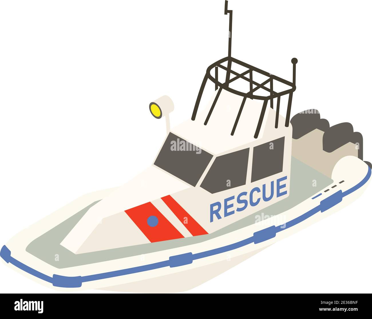Rescue ship icon. Isometric of rescue ship vector icon for web design ...