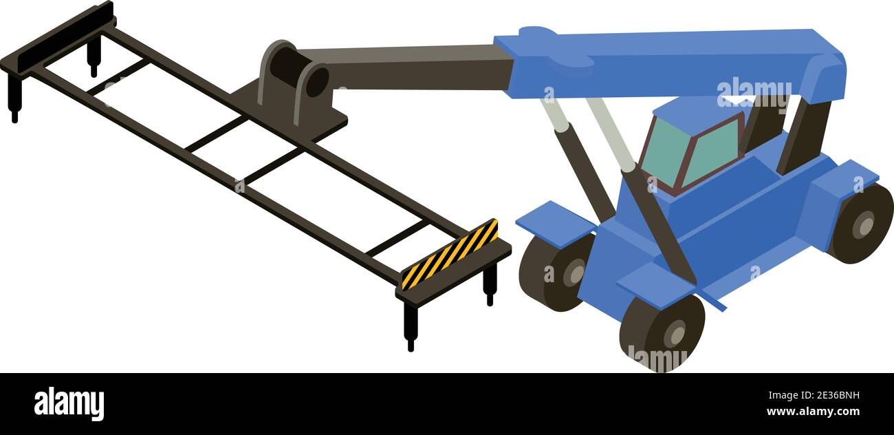 Stacker icon. Isometric of stacker vector icon for web design isolated ...