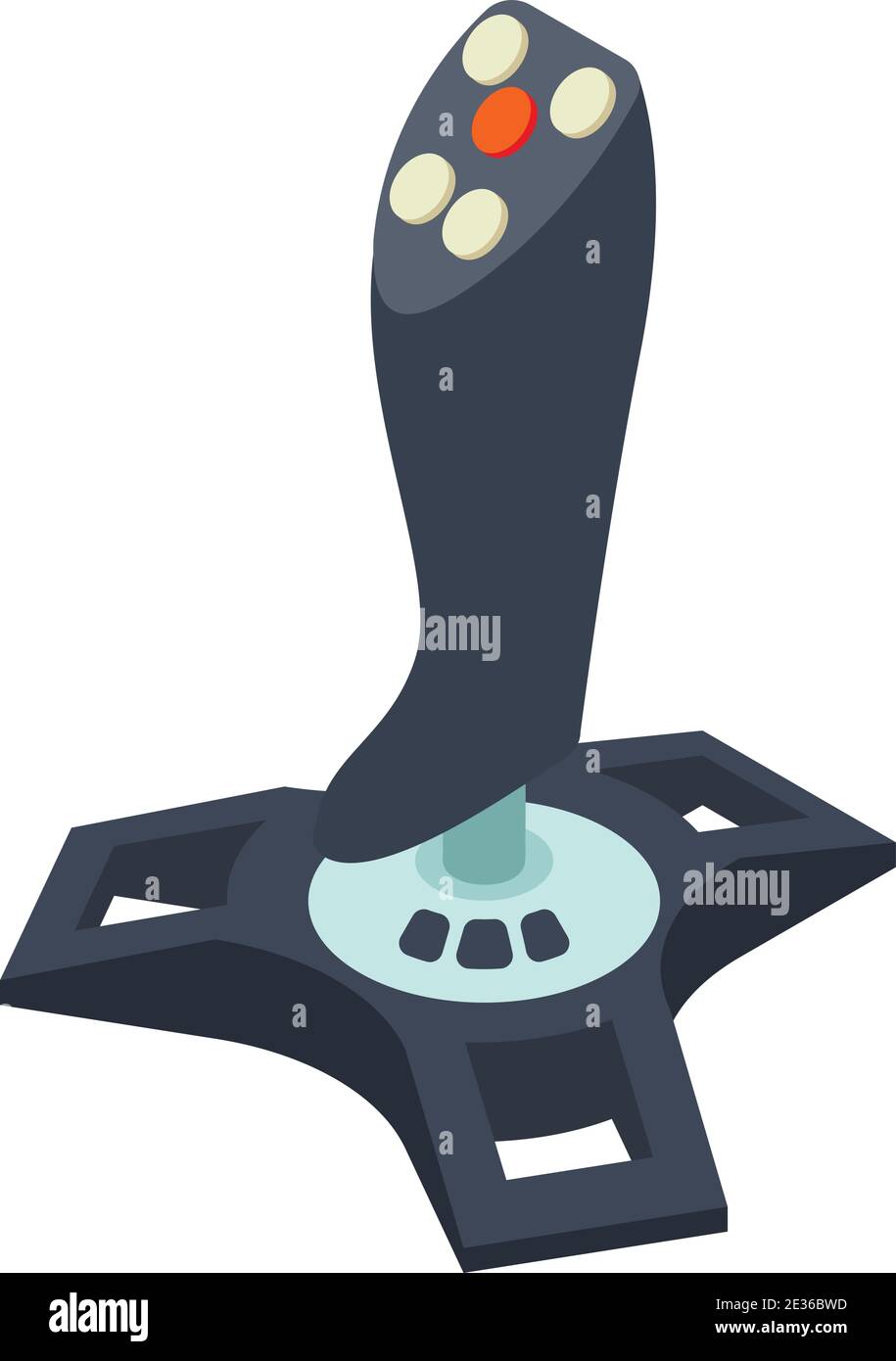 Game joystick icon. Isometric of game joystick vector icon for web ...