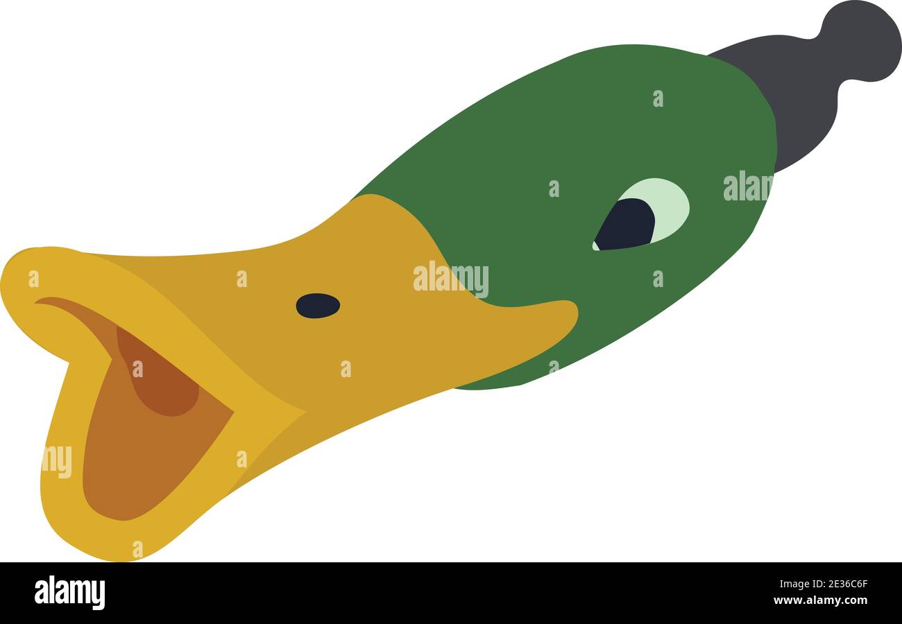 Hunting duck whistle icon. Isometric of hunting duck whistle vector ...