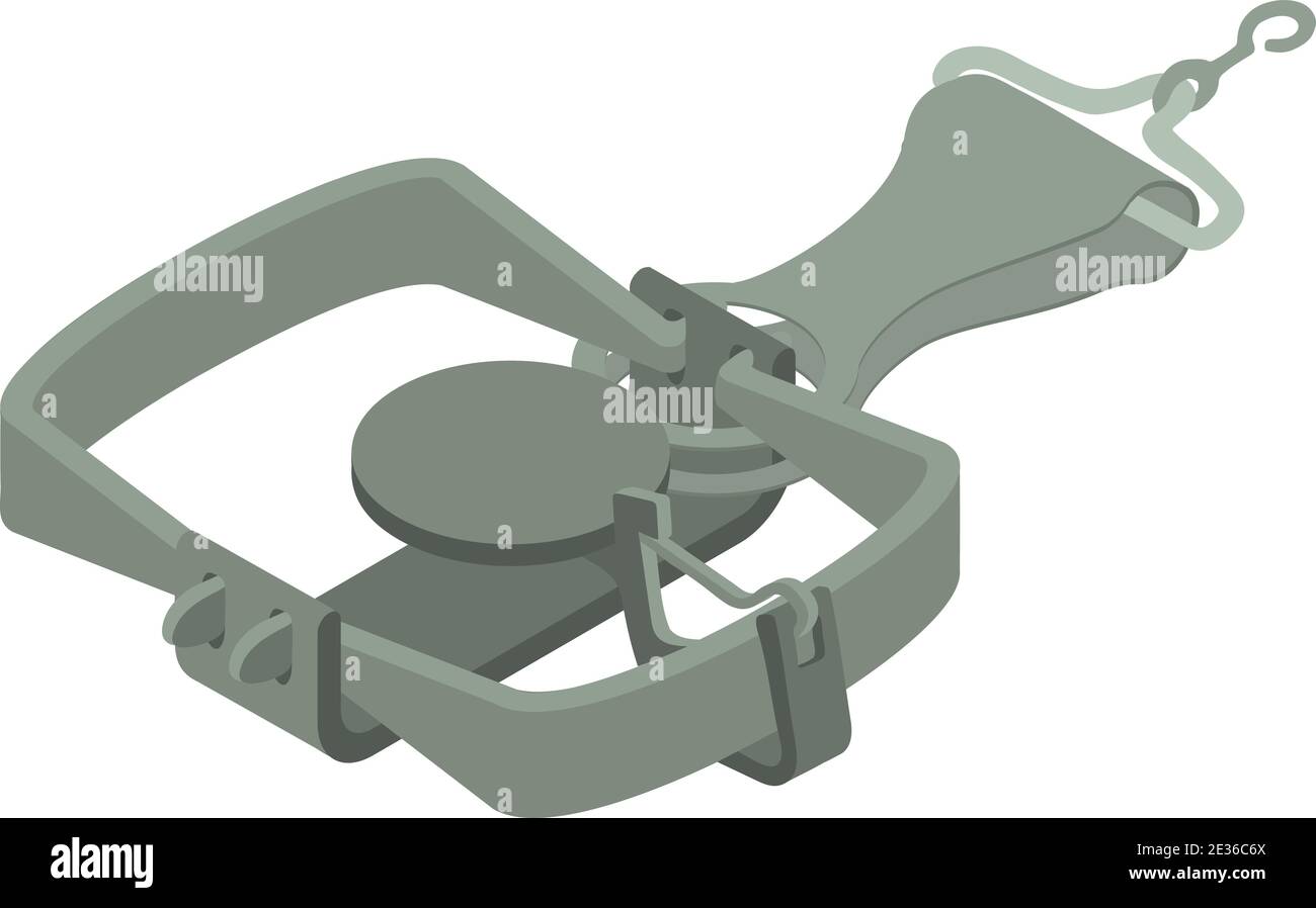 Hunting trap icon. Isometric of hunting trap vector icon for web design ...