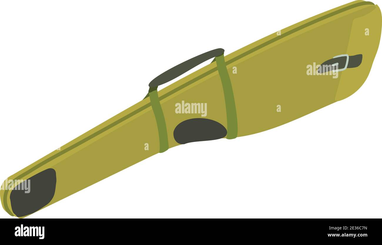 Hunting rifle bag icon. Isometric of hunting rifle bag vector icon for ...