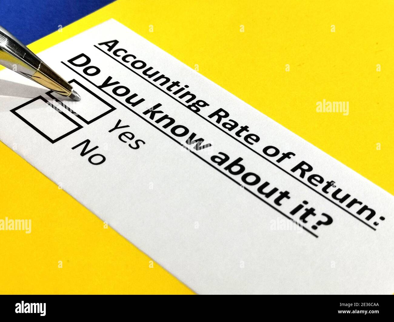 One person is answering question about accounting rate of return Stock ...