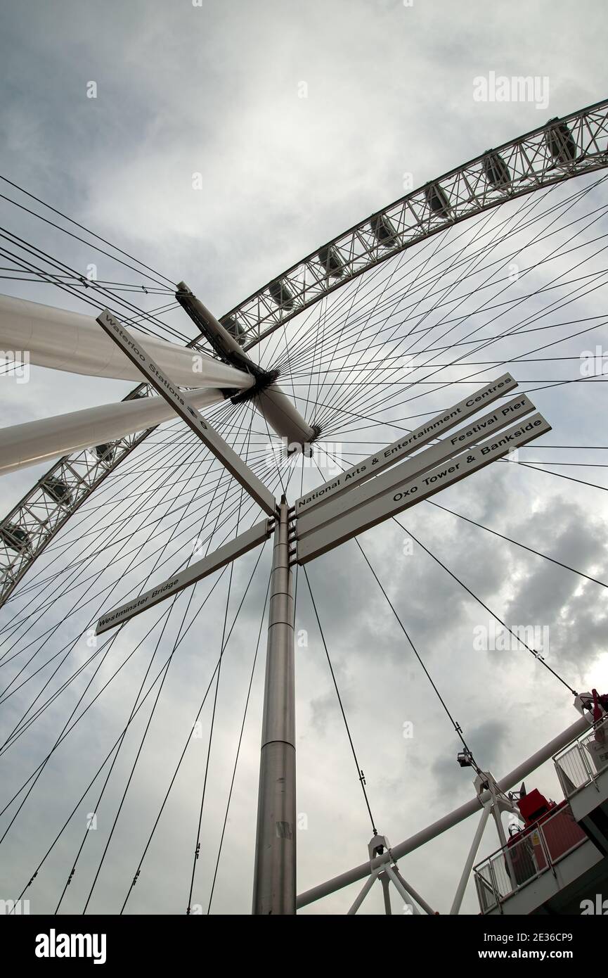 London eye spokes hi-res stock photography and images - Alamy