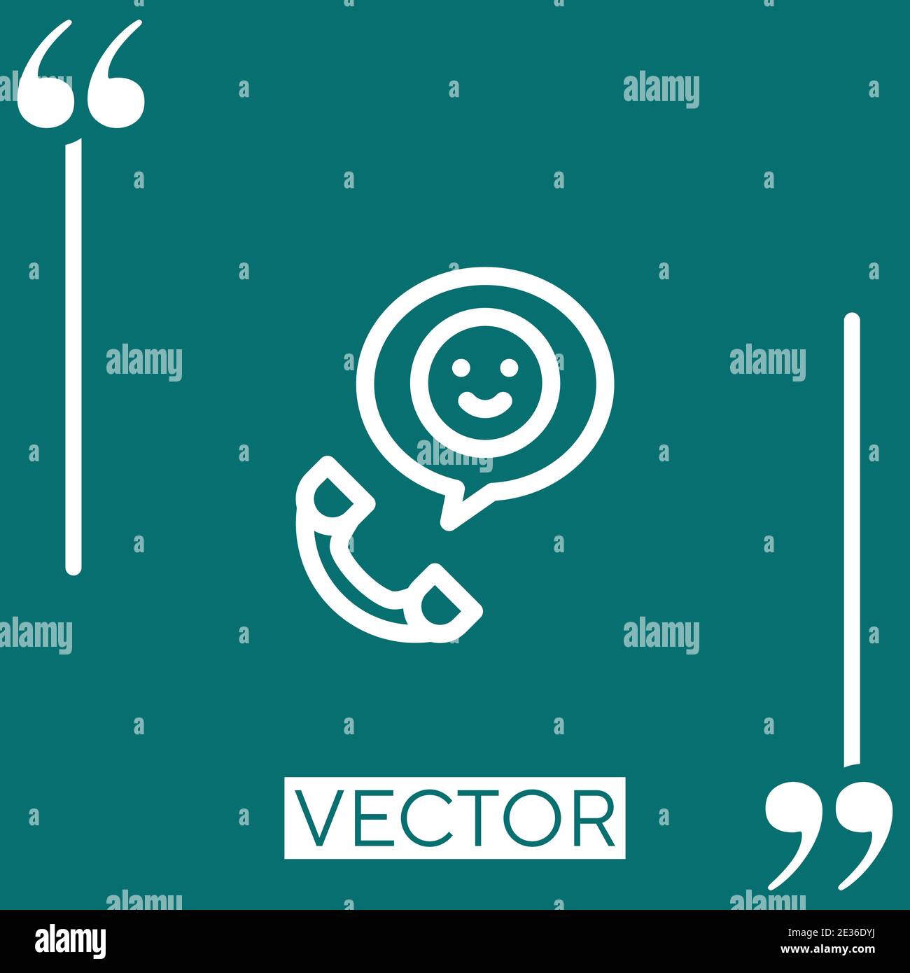 customer satisfaction vector icon Linear icon. Editable stroke line ...
