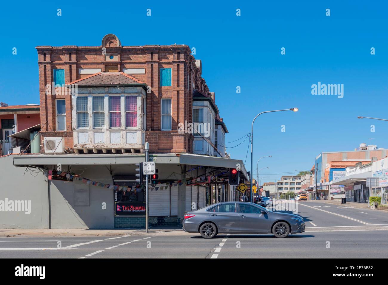 A significant 1914 two storey building on a corner block in Granville ...
