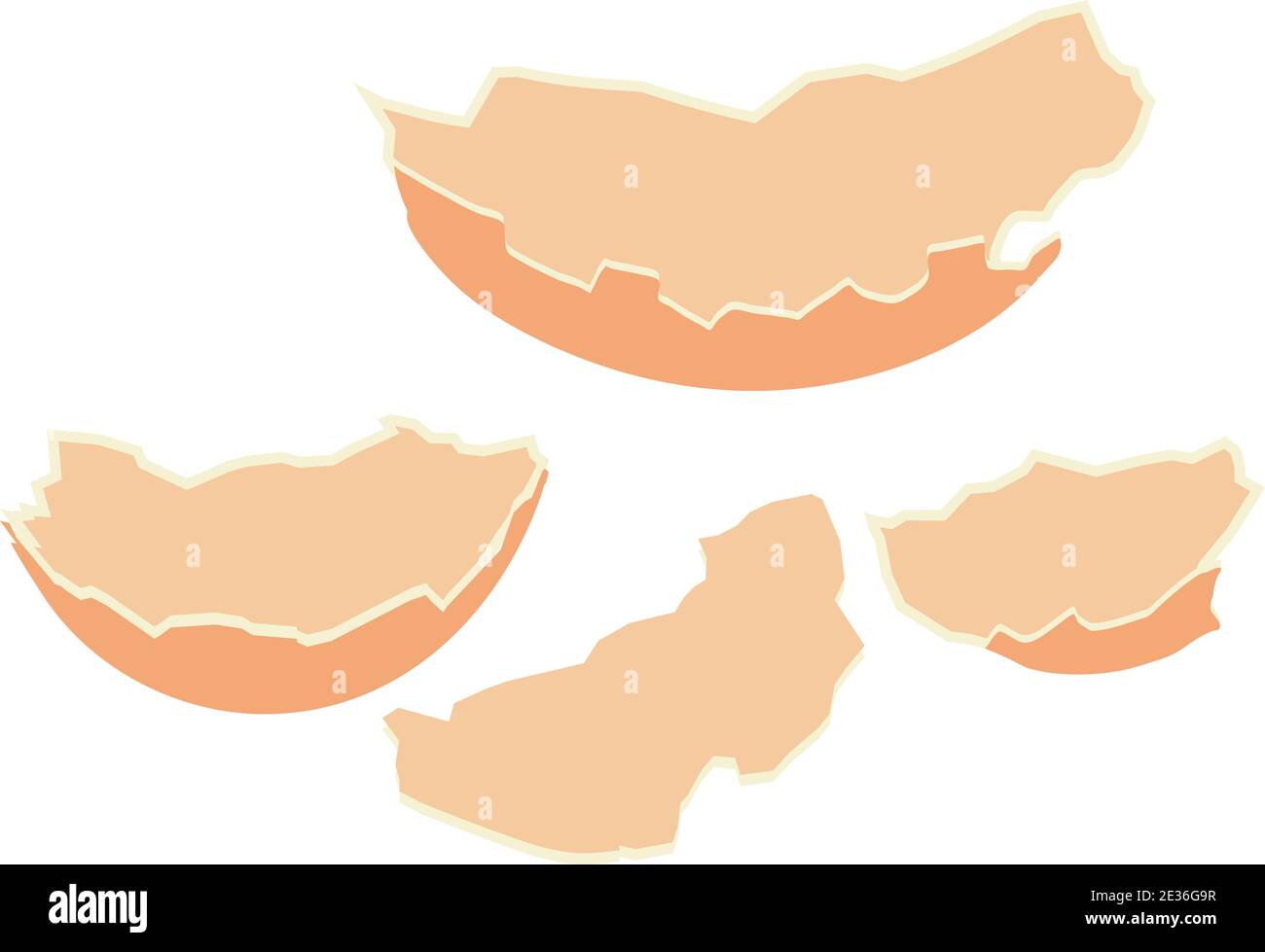 Eggshell icon. Isometric of eggshell vector icon for web design ...