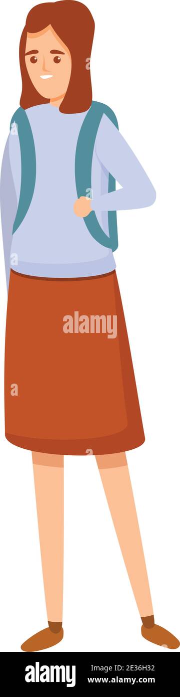 School clothes icon. Cartoon of school clothes vector icon for web ...