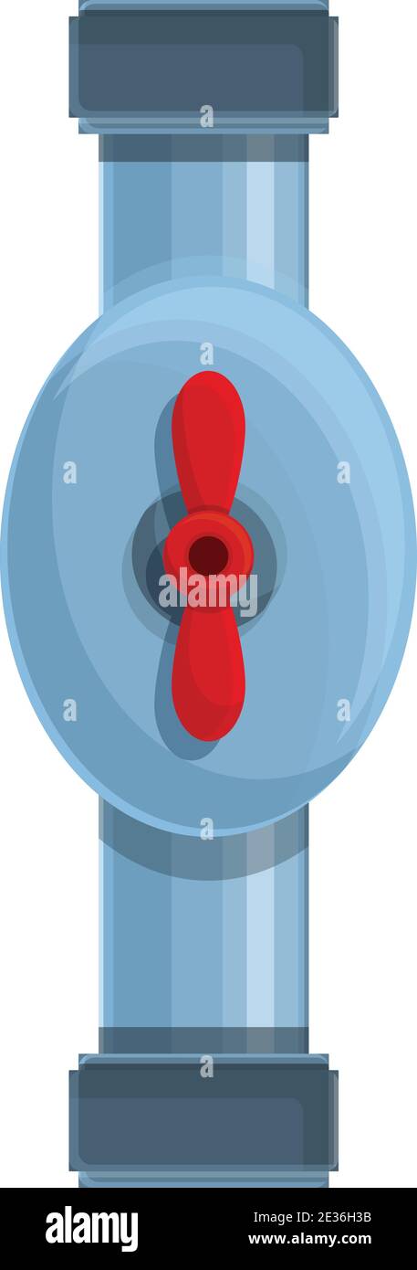 Valve pipe icon. Cartoon of valve pipe vector icon for web design ...