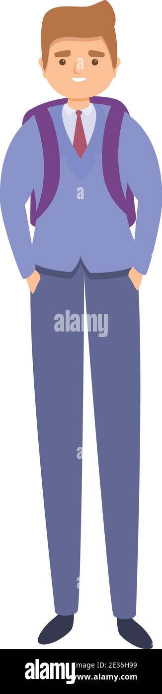 Formal uniform school icon. Cartoon of formal uniform school vector ...