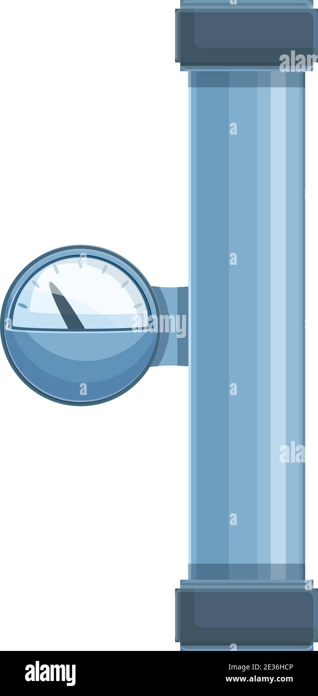 Water pipe indicator icon. Cartoon of water pipe indicator vector icon ...